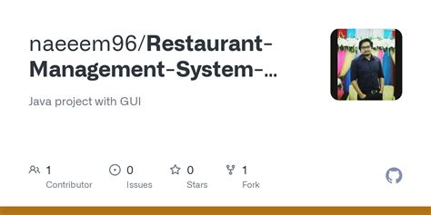 github naeeem96 restaurant management system java java project with gui