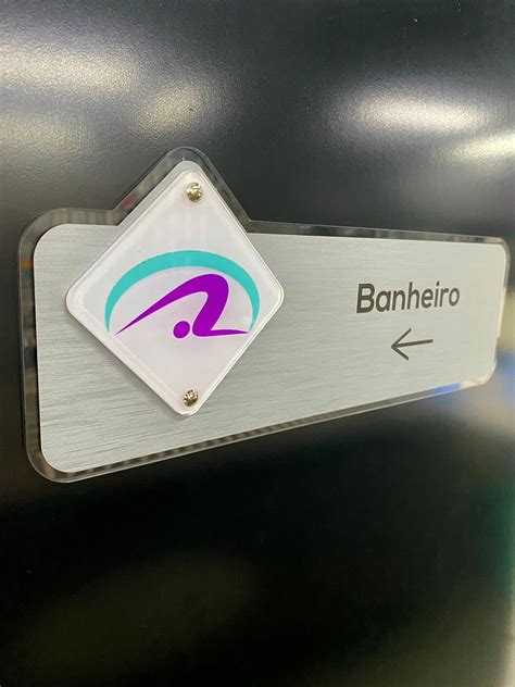 PLACA IDENTIFICAÇÃO SALAS Loja Towbar Sinalização de Segurança