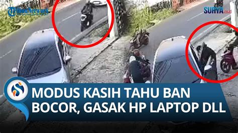 Kejahatan Di Jalan Modus Beri Tahu Ban Bocor Komplotan Maling Langsung