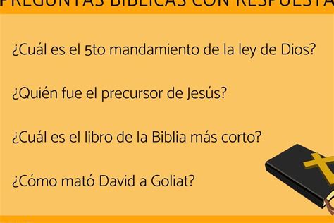 Cuánto sabes de la Biblia preguntas y respuestas