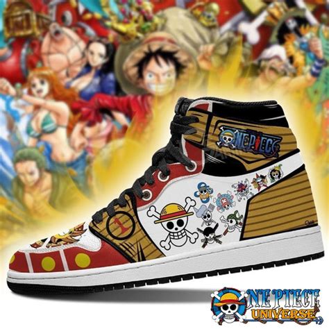 One Piece Jolly Rogers Straw Hat Pirates Shoes Free Shipping