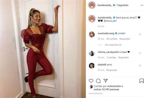 Ex BBB Hariany Esbanja Beleza Em Look Justinho E Transparente Linda