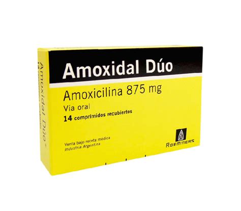 Amoxidal Duo Mg Comprimidos Farmaciard