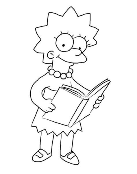 Desenhos De Lisa Simpson Um Livro Para Colorir E Imprimir