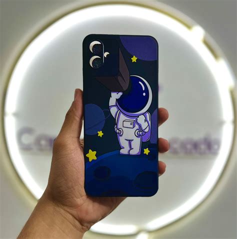 Capa Para Celular Silicone Astronauta Telesc Pio Estampas Sortidas