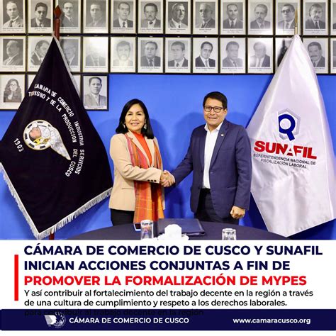 SUNAFIL PERÚ on Twitter RT camaracusco Formalizacion