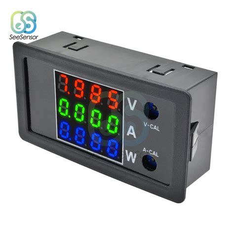 DC 0 100V 10A 1000W 0 28 LCD 4 디지털 전압계 전류계 전력계 고정밀 전압 전류 전력계 테스터 감지기
