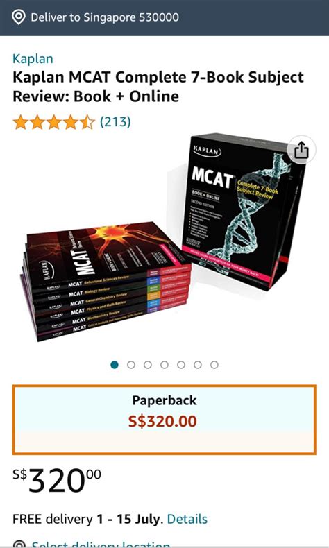 MCAT Complete 7 Book Subject Review Hobbies Toys Books Magazines