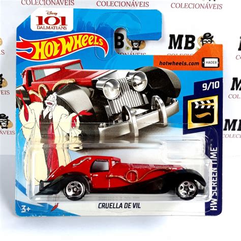 Hot Wheels Cruella De Vil Filme 101 Dalmatas Shopee Brasil