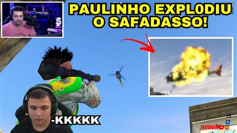 PAULINHO EXPL0DIU O HELICÓPTERO DO SAFADASSO VISÃO DO SAFADASSO