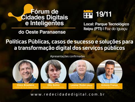 Foz do Iguaçu sedia Fórum de Cidades Digitais e Inteligentes nesta