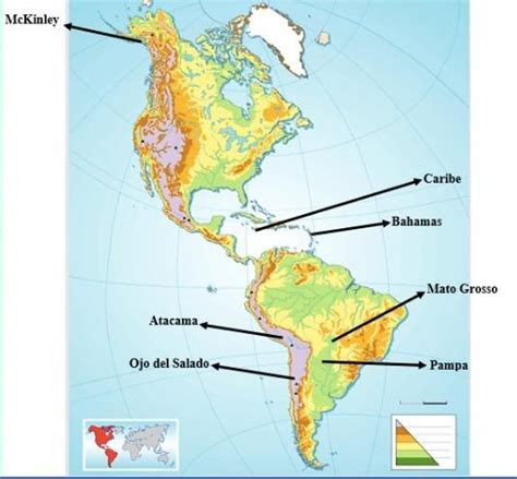 Buscar Y Se Alar En Un Mapa De Am Rica Los Siguientes Accidentes