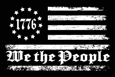 We The People Usa Flag Design Vector Art At Vecteezy