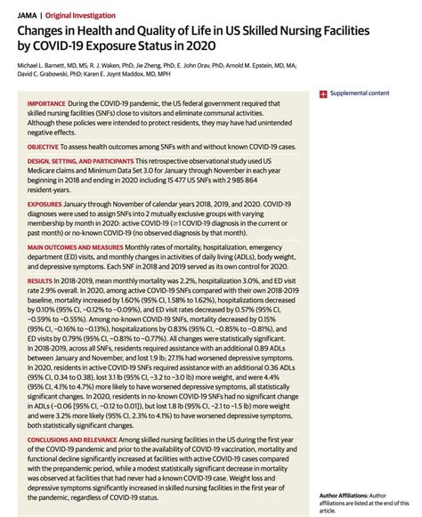 Dr Christian Winter On Twitter RT Ml Barnett New In JAMA