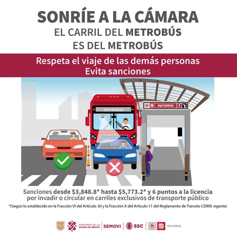 Metrobús CDMX on Twitter Recuerda El carril del Metrobús es del
