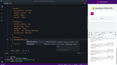 javascript html5 apis 004 active states with drag enter and leave events youtube
