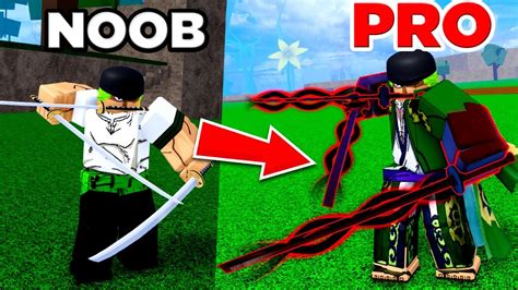 ZEREI O BLOX FRUITS COMO O ZORO DO NOOB A PRO YouTube