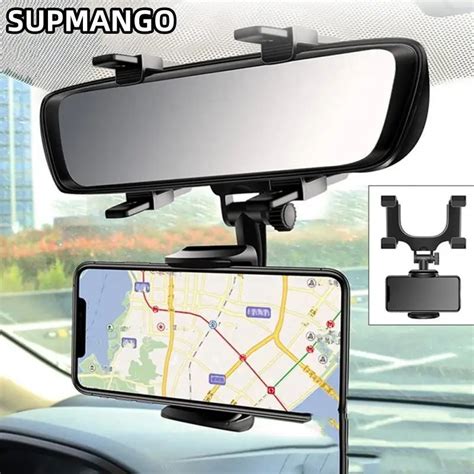 Ara Telefonu Tutucu Dikiz Aynas Montaj Araba Navigasyon GPS Stand Ayar