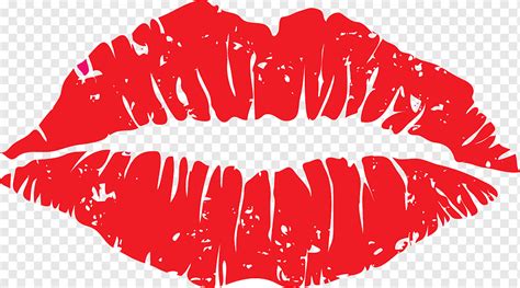 Ilustración de labios rojos beso labio de dibujos animados beso