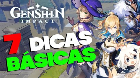 7 DICAS BÁSICAS de GENSHIN IMPACT YouTube