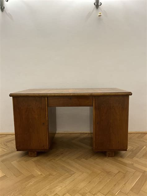 Biurko PRL vintage drewniane miedzywojenne Warszawa Mokotów OLX pl