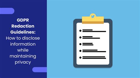 GDPR Redaction Guidelines Disclose Information Safely