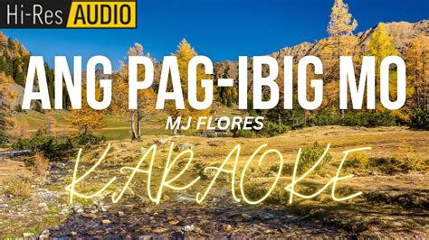 Ang Pag Ibig Mo Karaoke Minus One Instrumental Youtube