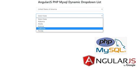 angularjs php mysql dynamic dropdown list tutorial101