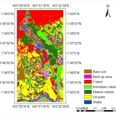 pdf the use of landsat 8 and sentinel 2 imageries in detecting and mapping rubber trees