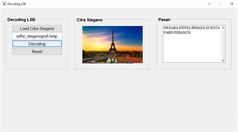 steganografi citra digital dengan metode substitusi least significant bit lsb pemrograman matlab