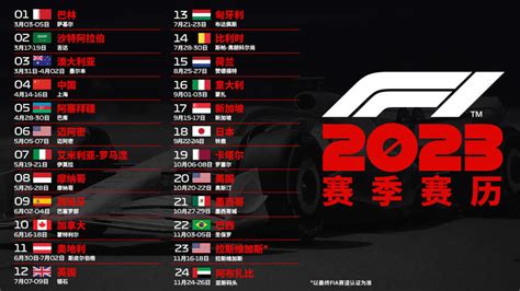 2023赛季F1赛历发布F1中国大奖赛重返赛历 凤凰网