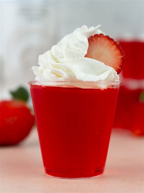 Strawberry Whipped Cream Vodka Jello Shots