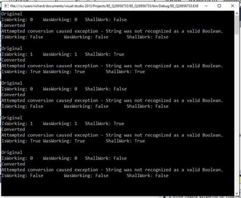 Solved String Was Not Recognized As A Valid Boolean Experts Exchange