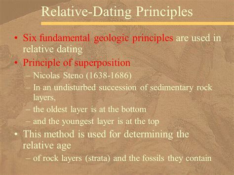 Basic Principles For Relative Geologic Dating Telegraph
