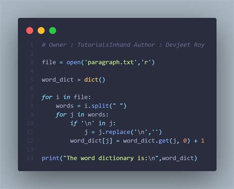 Program To Check Occurrence Of Each Word Within A Paragraph In Python
