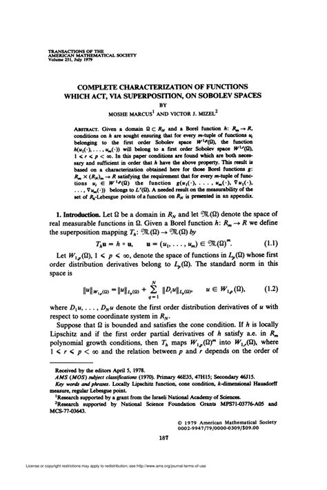 pdf complete characterization of functions which act via superposition on sobolev spaces
