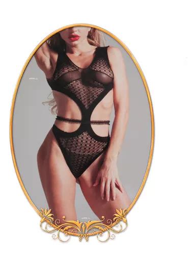 Lencería Body Para Mujer Tipo Malla Con Escote Cuotas sin interés