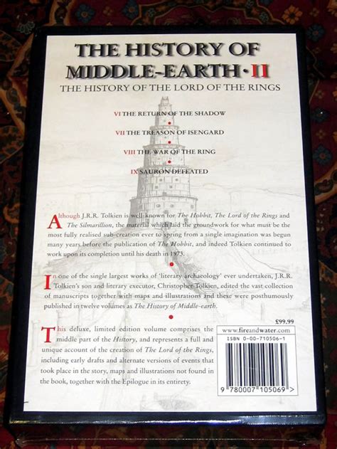 000452 The History Of Middle Earth Part 2 Limited Deluxe Edition
