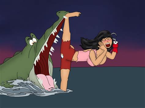 Female Captain Hook VS Crocodile Artworks By MsHook IndecentLasses