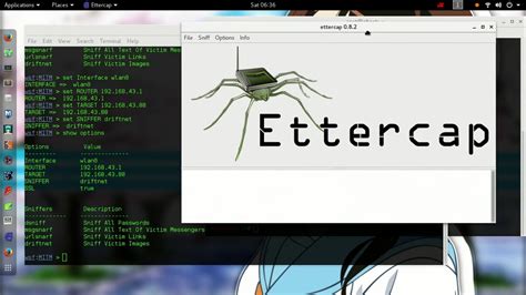 cara sniffing mitm dengan websploit dan ettercap di kali linux 2 0 youtube