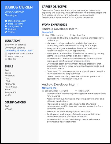 19 Computer Science CS Resume Examples Templates