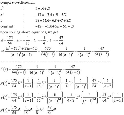 differential equations solved examples solve differential equation using laplace transforms y