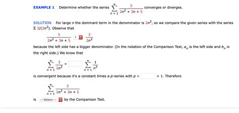 solved example 1 determine whether the series Σ 3 2n2 3n