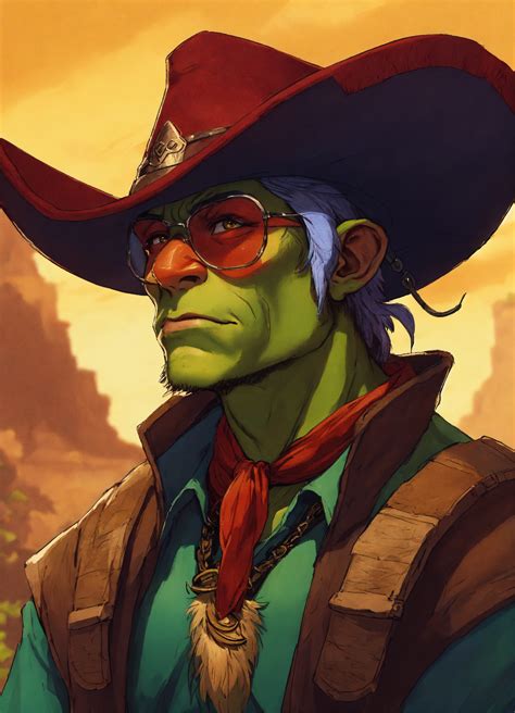 Lexica An Orc With Deeply Tanned Skin Has Disguised Himself As A Half