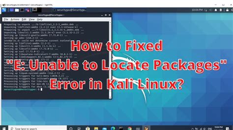 How To Fix E Unable To Locate Package In Linux YouTube