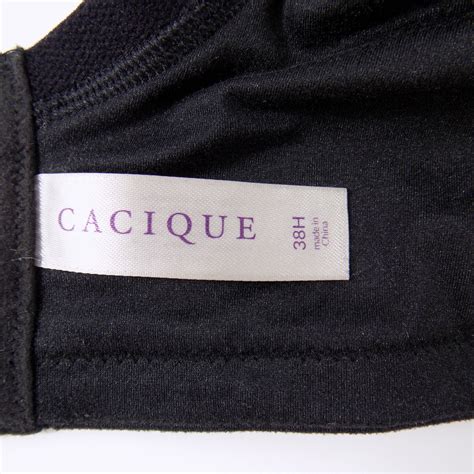 Cacique Lane Bryant Bra H Intuition Full Coverage Black Light Pad