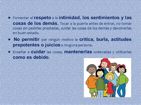 Educar en la dimensión personal y social del respeto para