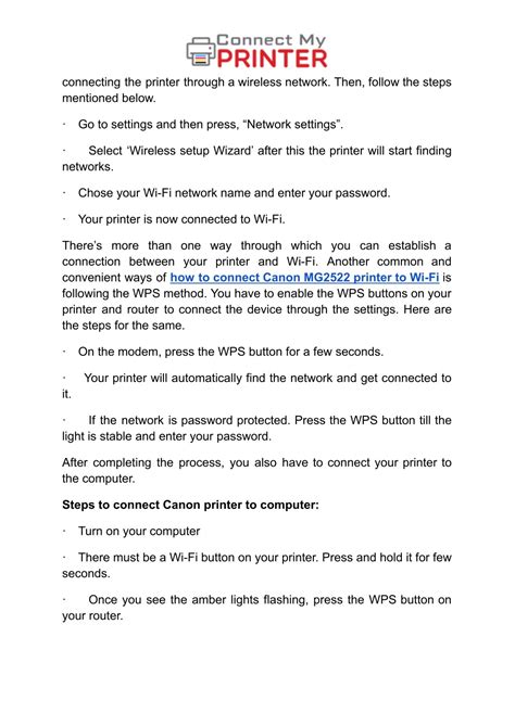 PPT Easy Steps To Connect Your Canon Pixma Mg2522 Printer To Wi Fi