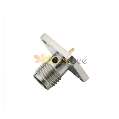 20pcs Conector de Flange Quadrado SMA Captivado Epóxi 4 Furos Fêmea