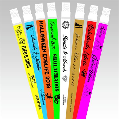 Kit Pulseiras Personalizadas Para Sua Festa Elo